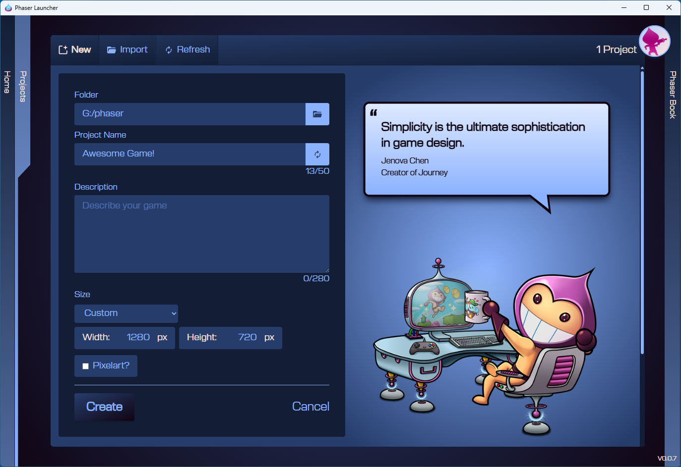 Getting Started with Phaser Launcher